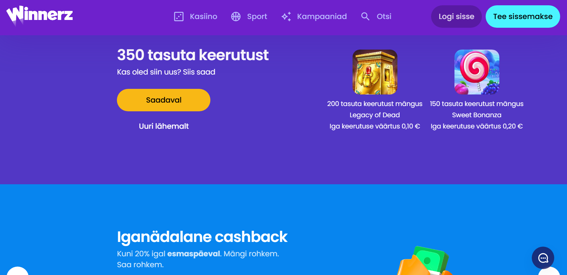 Winnerz kasiino (2025) – ülevaade, boonused & väljamaksed